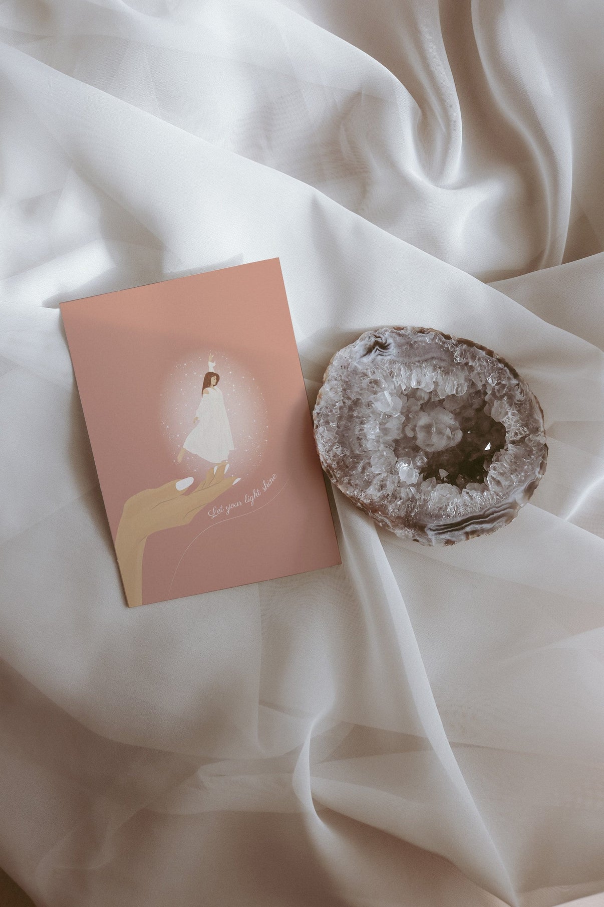 Shining Light Postcard – Miss Pink Coconut